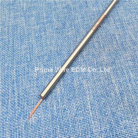 Copper EDM Electrode Tube Ø 0.08mm